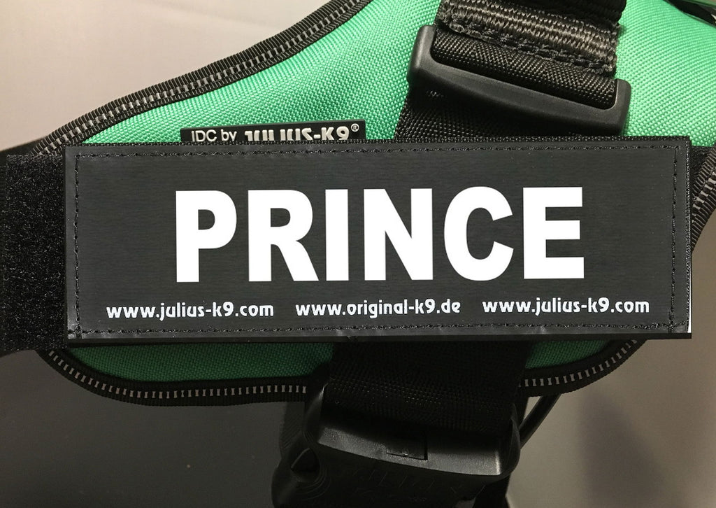 "PRINCE" Large / Small Harness Labels - Set of 2 Labels / patches ...